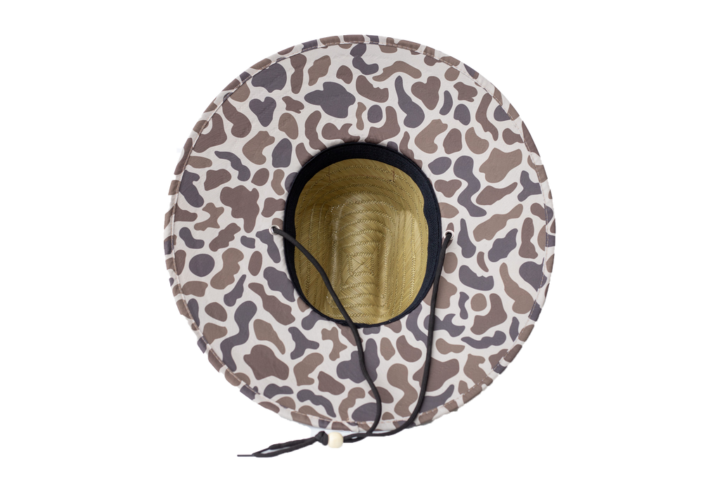 Jon Boat Old School Camo Straw Hat | The Boat Shed — The Boat Shed Store