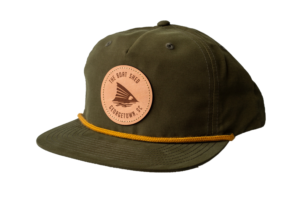 Redfish Patch Rope Hat - Loden/ Gold | The Boat Shed — The Boat Shed Store